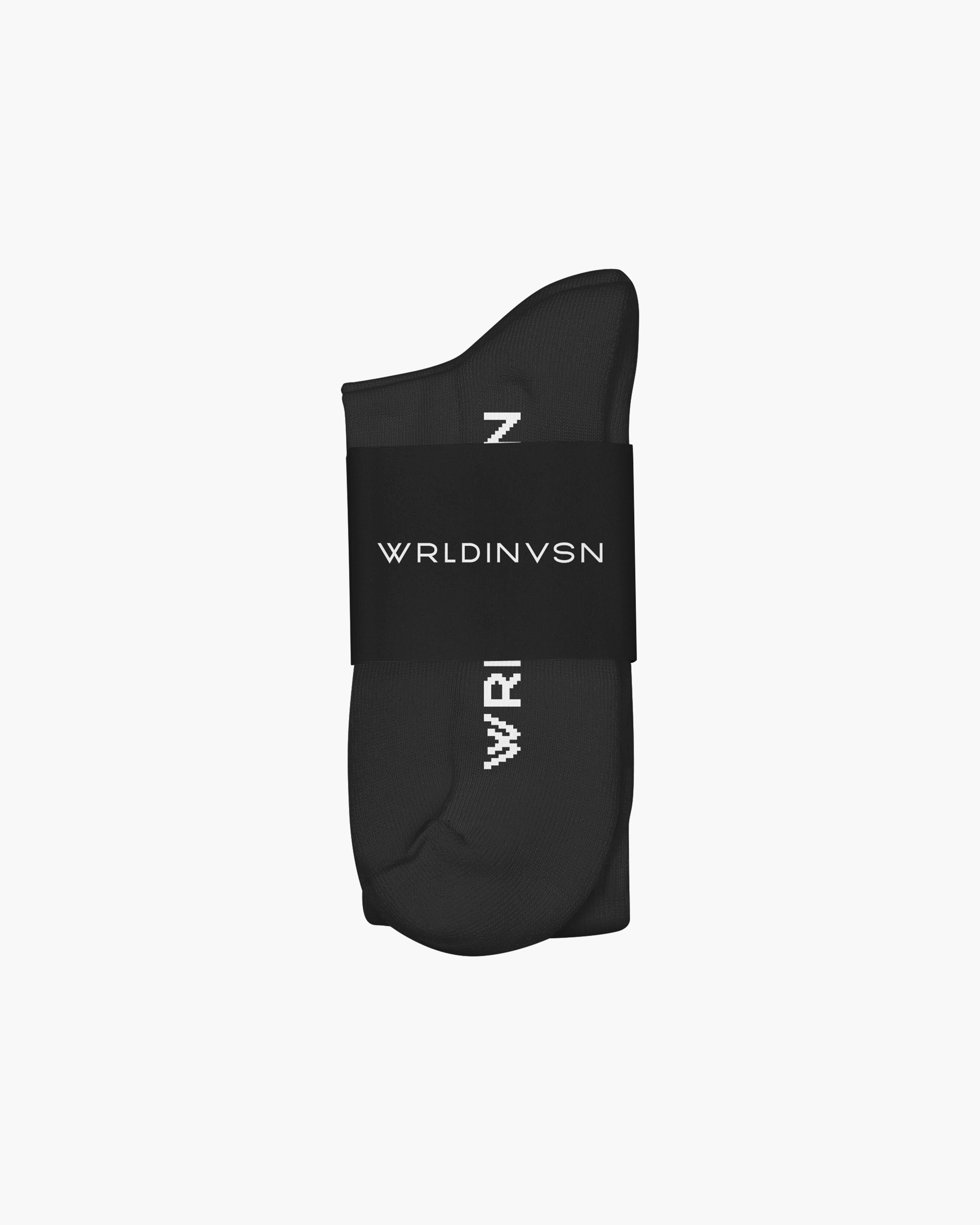 "WI" Socks (Black) – WRLDINVSN